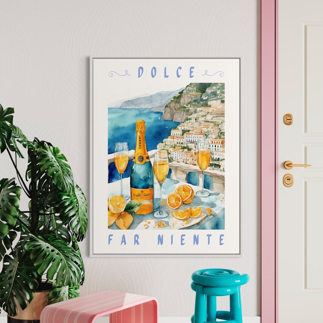 Italy Print Kitchen Wall Art, Lemon Poster, Italy Travel Printable ...