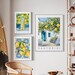 Lemon Print Wall Art, Santorini Print, Greek Travel Wall Art, Kitchen ...