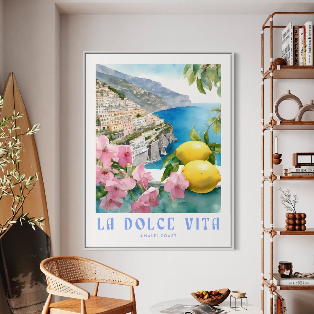 Italy Print Kitchen Wall Art, Lemon Poster, Italy Travel Printable ...