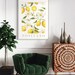Lemon Print Kitchen Wall Art, Fruit Market Decor, Printable Italy ...