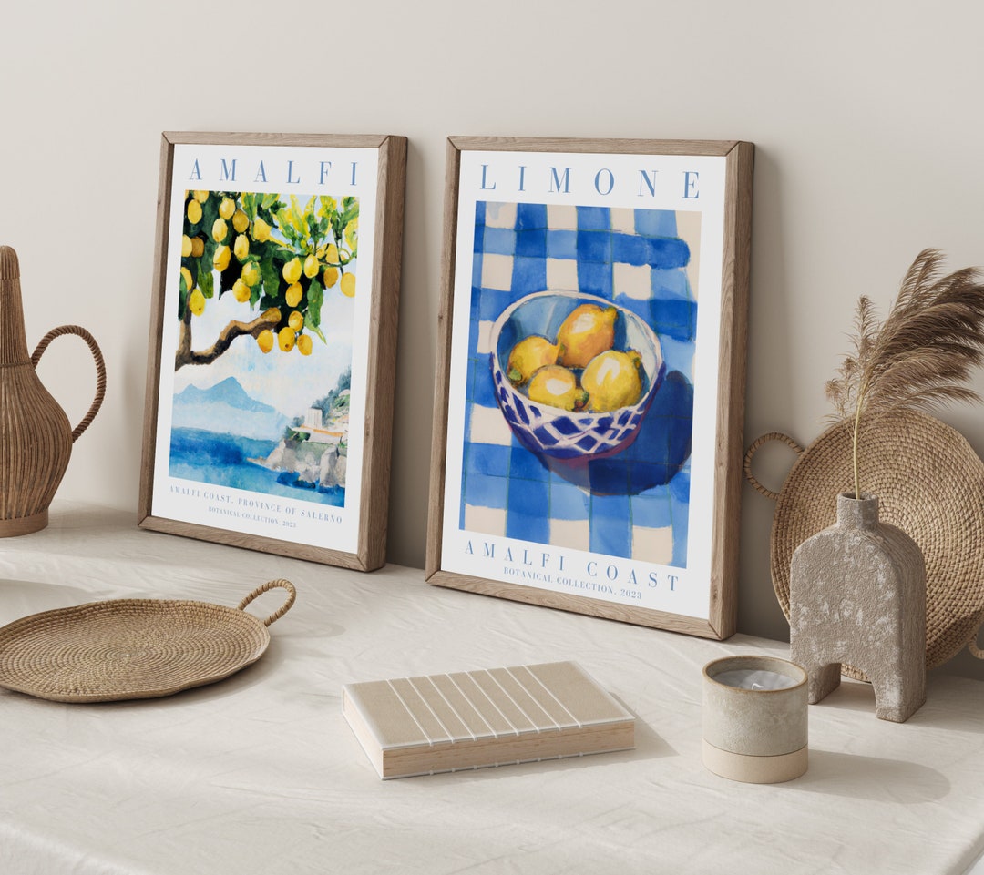 Amalfi Coast Lemon Wall Art Printable Wall Art Fruit Poster - Etsy