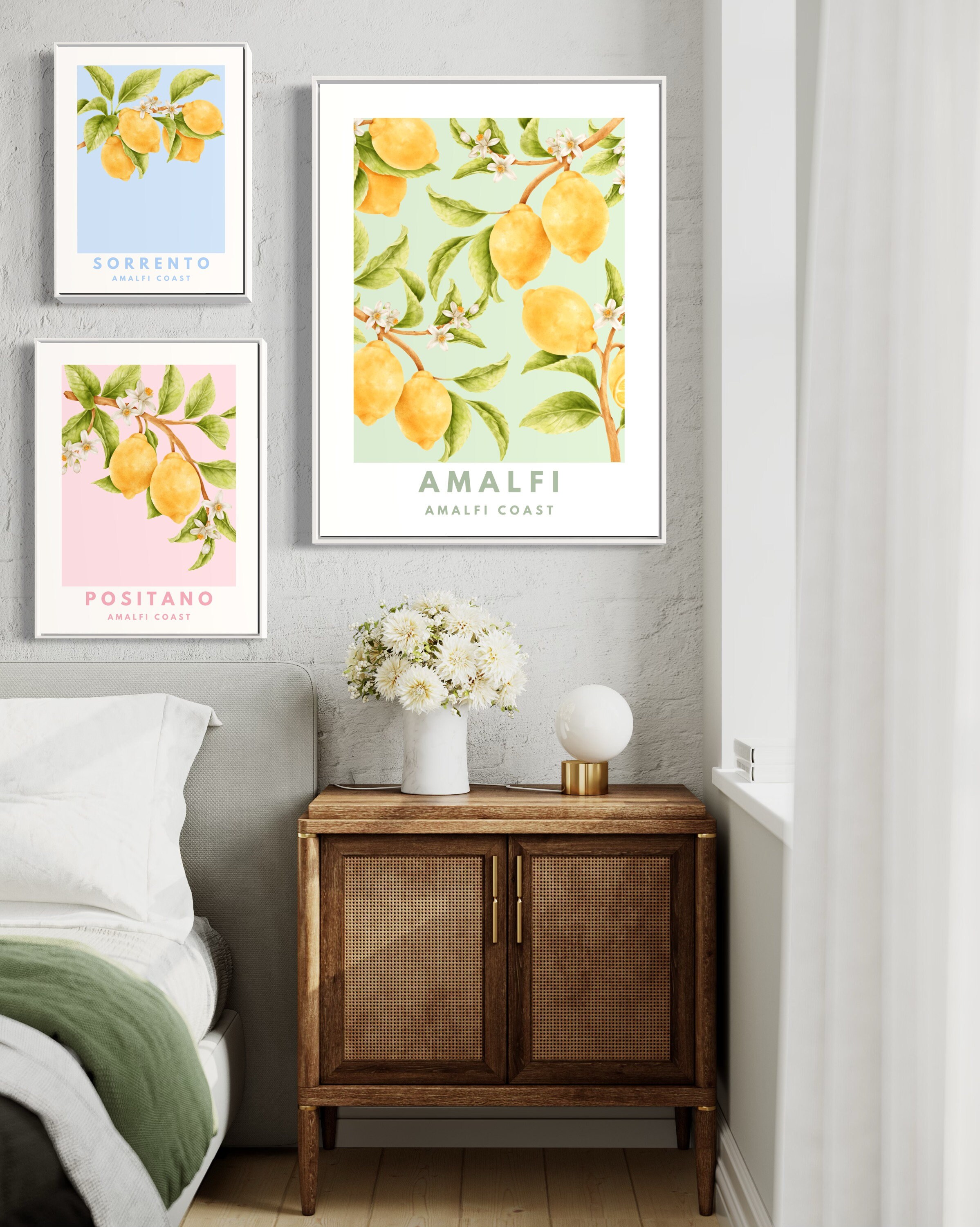 Lemon Print Wall Art, Fruit Market Print, Kitchen Printable Wall Art ...
