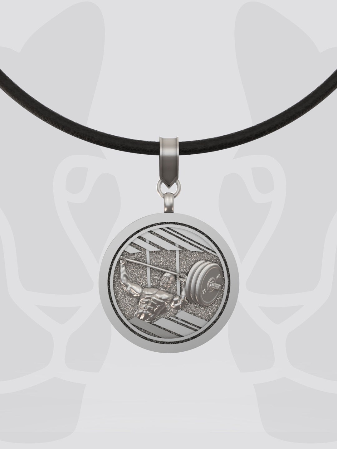 Male Necklace Bodybuilding Gifts. Gym Teacher Gifts. Crossfit Jewelry ...