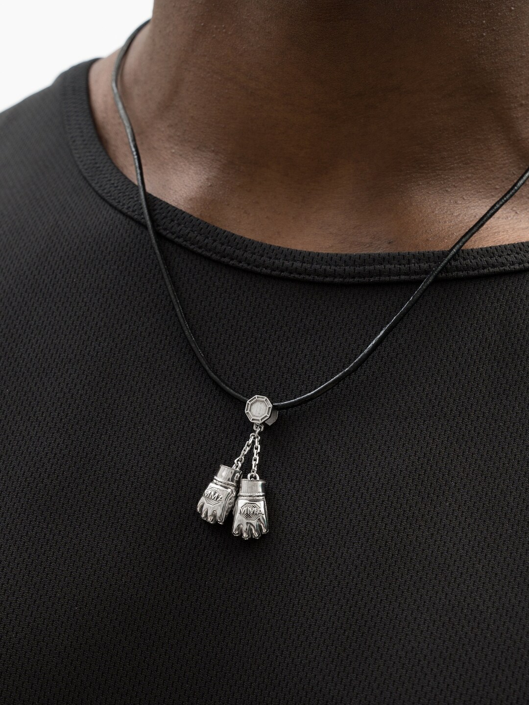 MMA Gloves Silver Pendant. Personalized Jewelry for Husband, Father ...