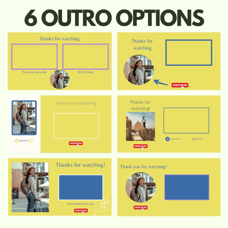 Editable Youtube Canva Templates – Intros, Outros and Banners - Youtube ...