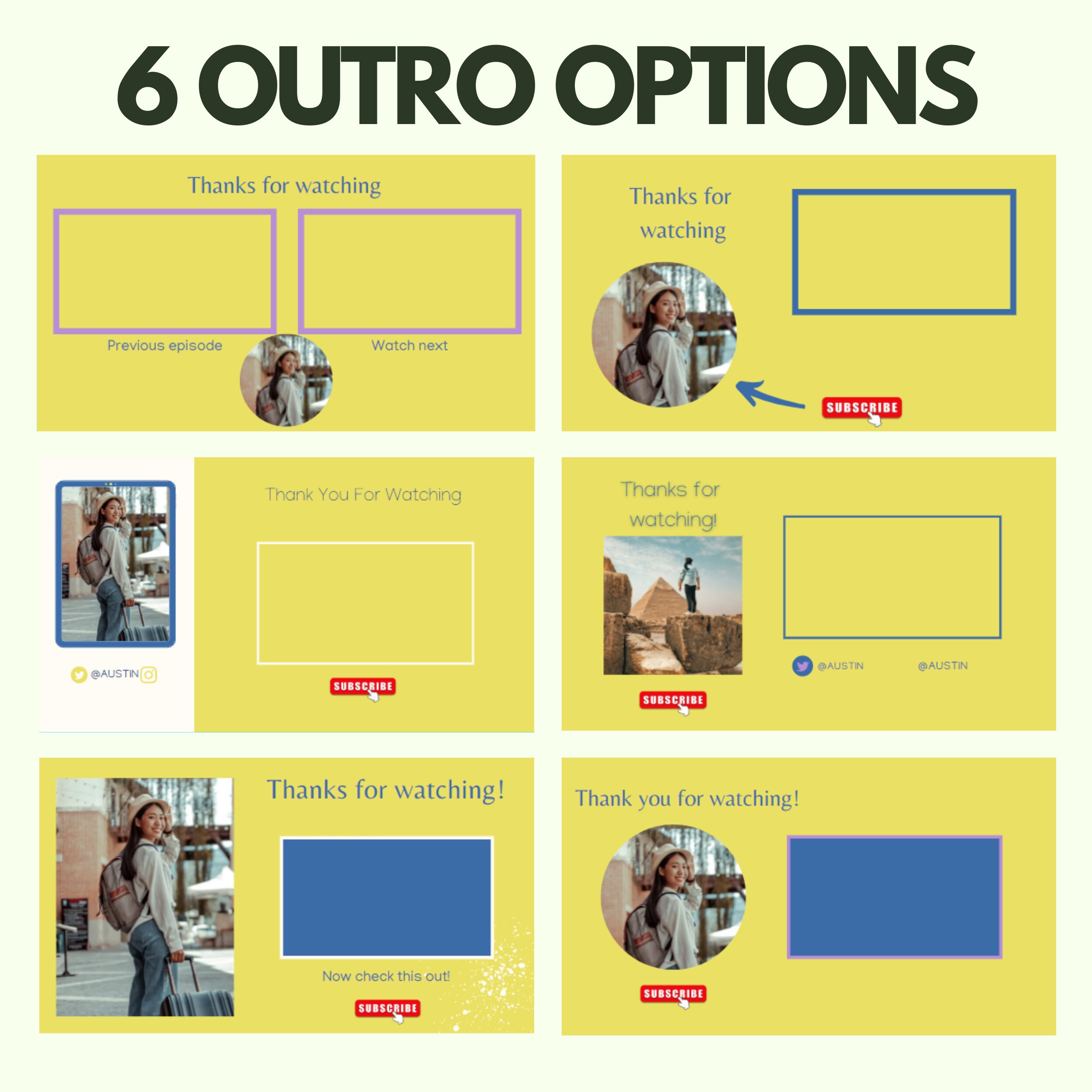 Editable Youtube Canva Templates – Intros, Outros and Banners - Youtube ...