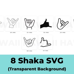 Shaka Svg Bundle | Digital Download - Etsy
