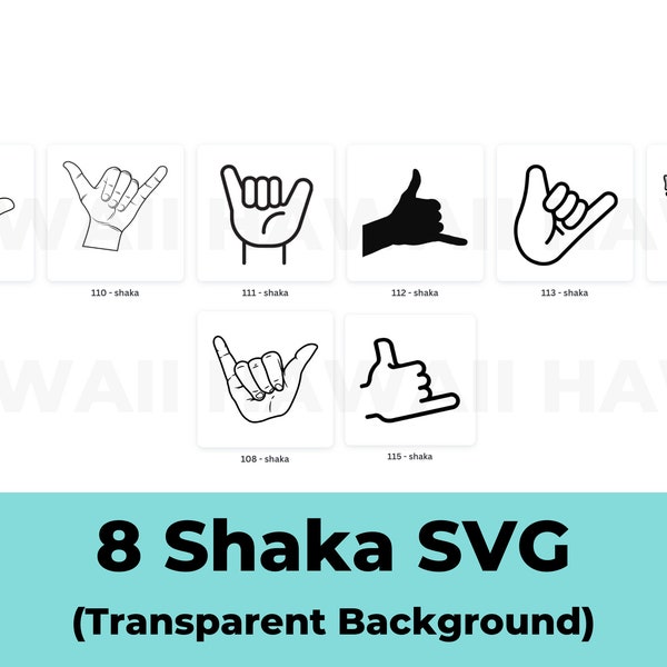Shaka Svg - Etsy