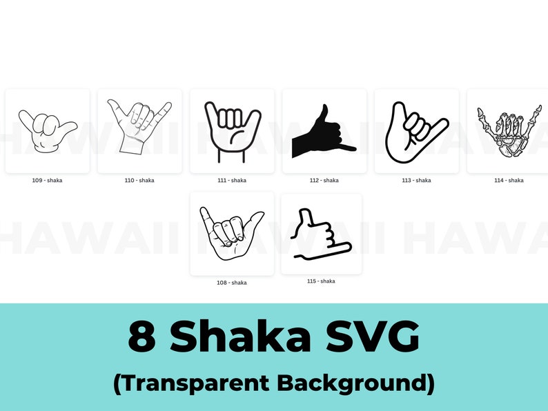 Shaka Svg Bundle | Digital Download - Etsy