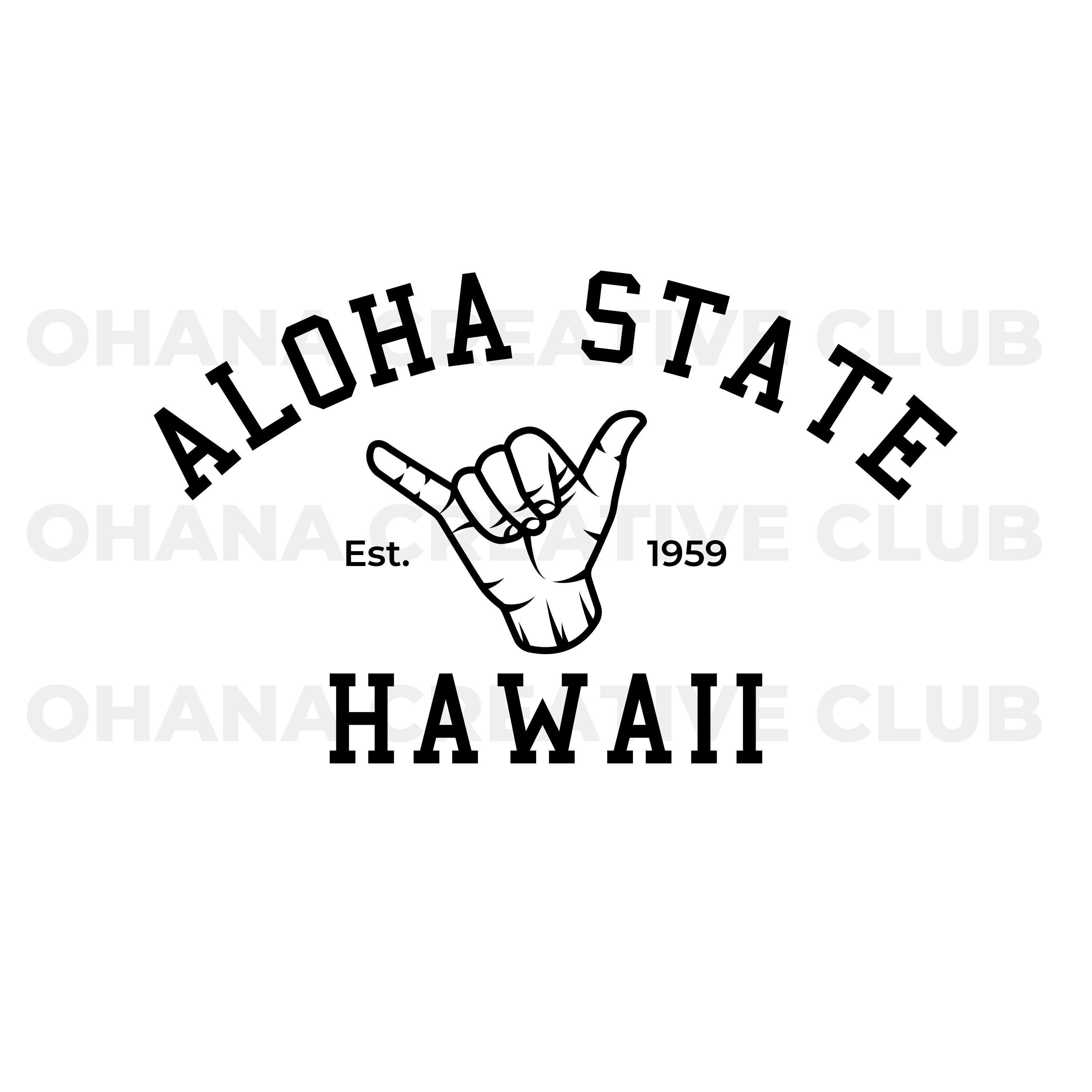 Aloha State Hawaii SVG Bundle | 3 Aloha State With Shaka, Turtle and ...