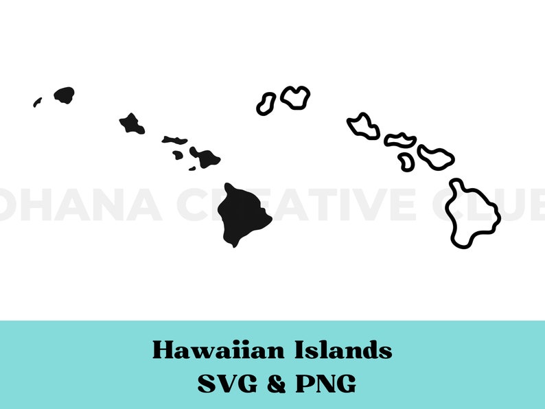 Hawaiian Islands SVG | Digital Download - Etsy