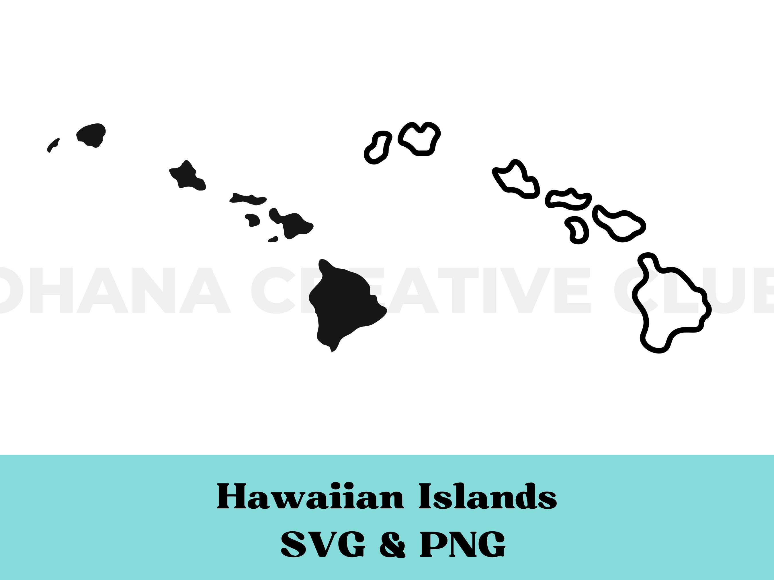 Hawaiian Islands SVG | Digital Download - Etsy