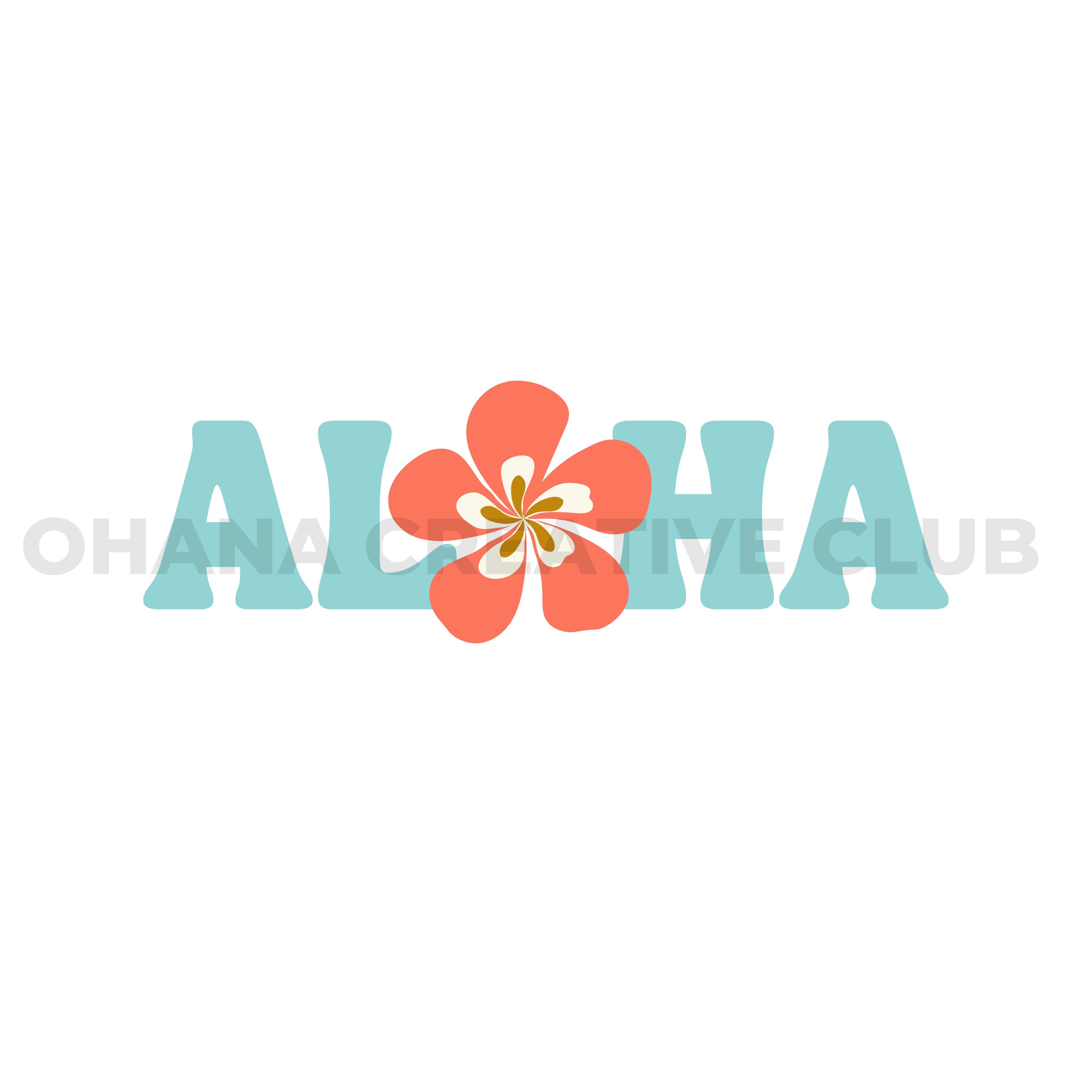 Aloha Svg Bundle 5 Aloha Floral Design Summer SVG Digital Download - Etsy