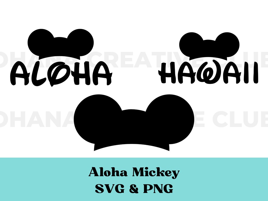Aloha Mickey SVG and Hawaii Mickey SVG Digital Download - Etsy