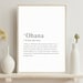 Ohana Definition in Dictionary Style | Hawaii Digital Print | Digital ...