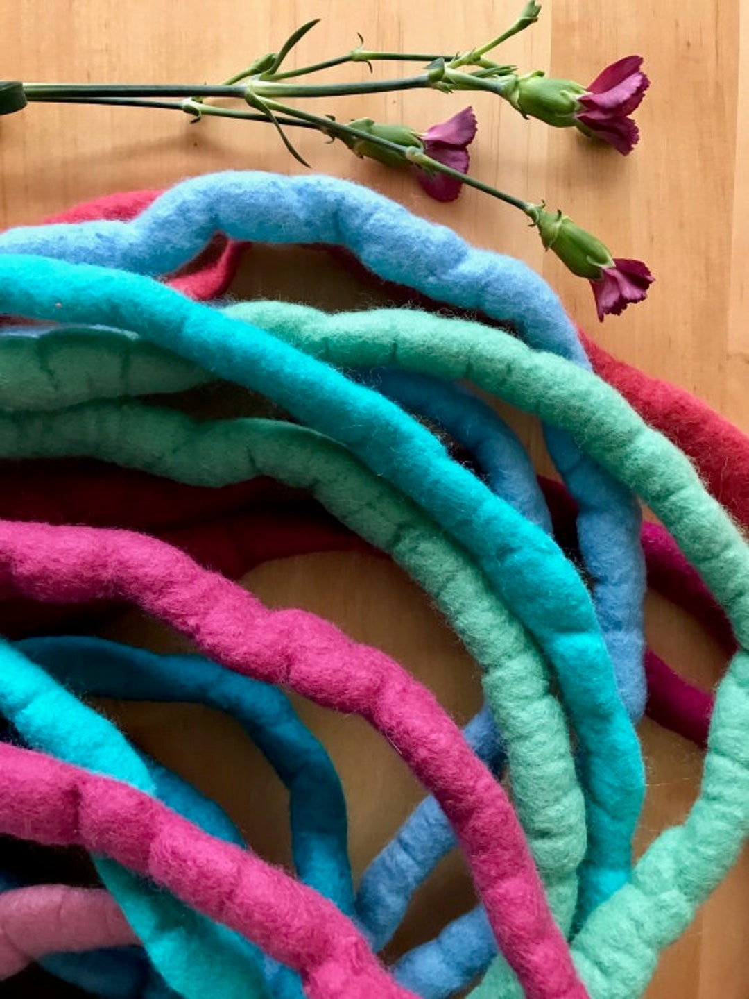 Thick Felt Cords, Set of 4 - Etsy