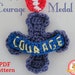 Courage Medal Crochet Pattern (PDF) - Etsy