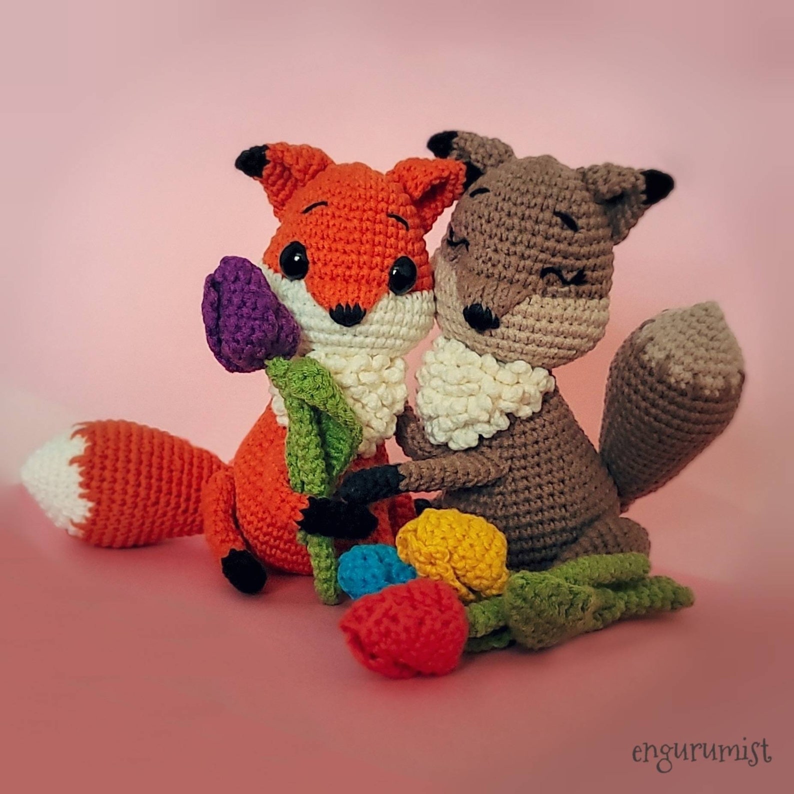 Oliver the Fox - Fox and Tulip PDF Pattern - Etsy