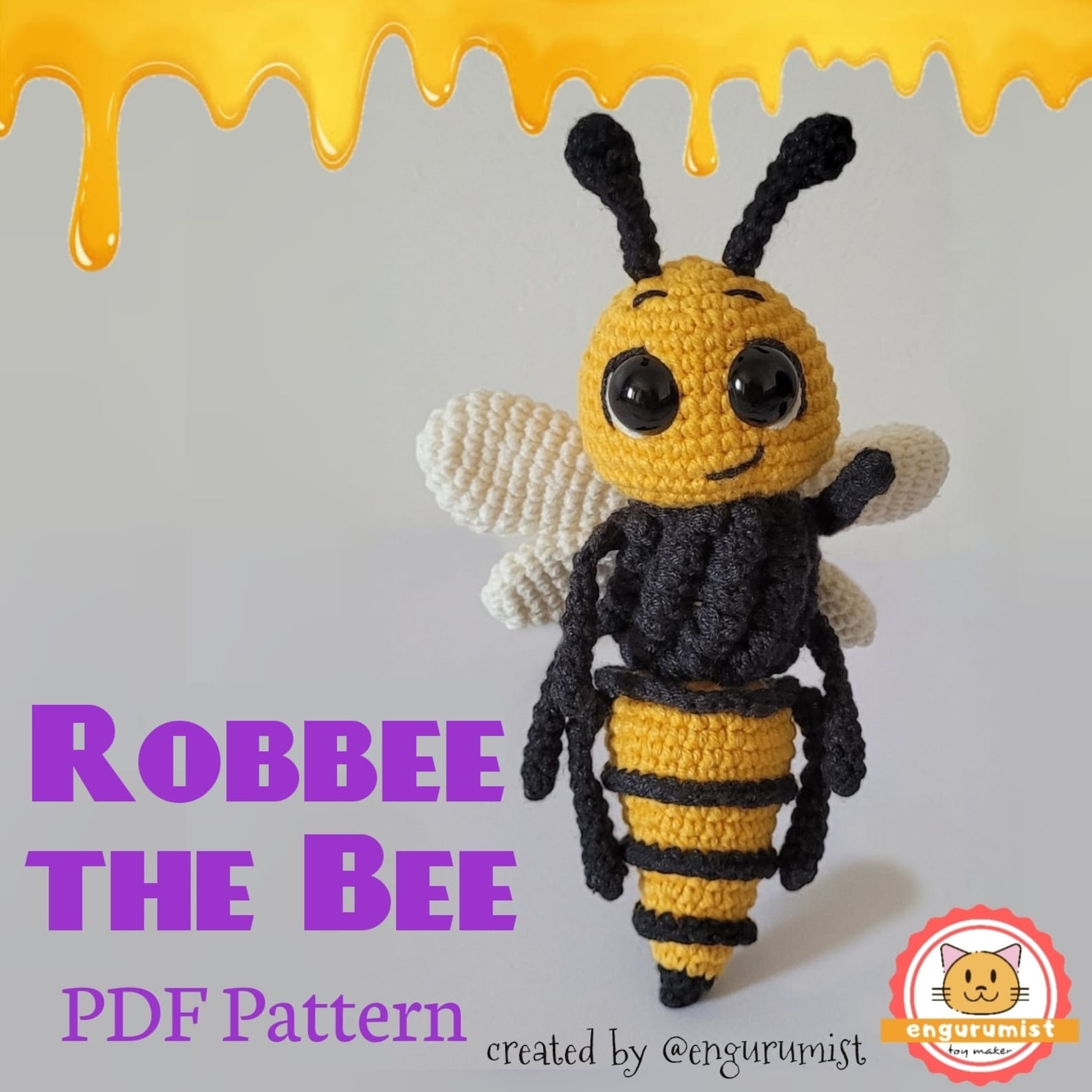 Robbee the Bee - PDF Pattern - Etsy