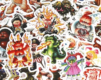 Vintage 1986 Garbage Pail Kids Stickers Some Puffy Some Flat Puff ...