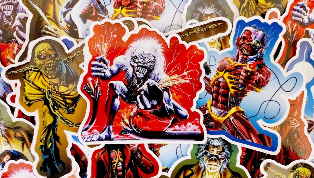 Iron Maiden Eddie Stickers Set 2 - Etsy