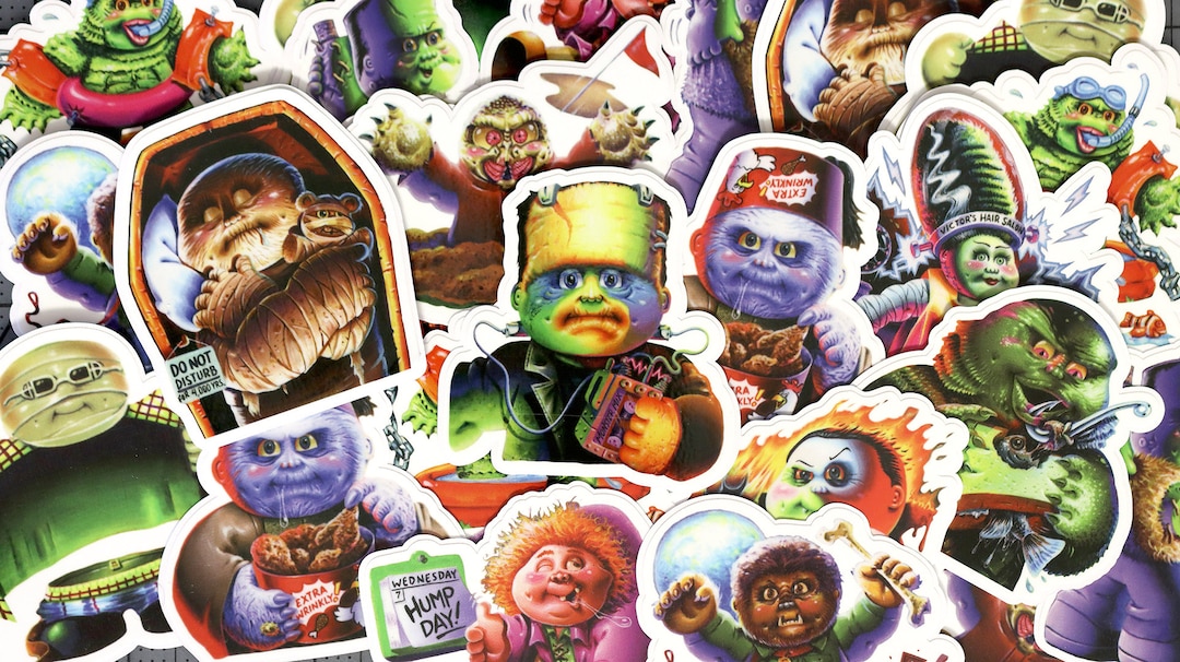 Garbage Pail Kids Universal Monsters Sticker - Etsy