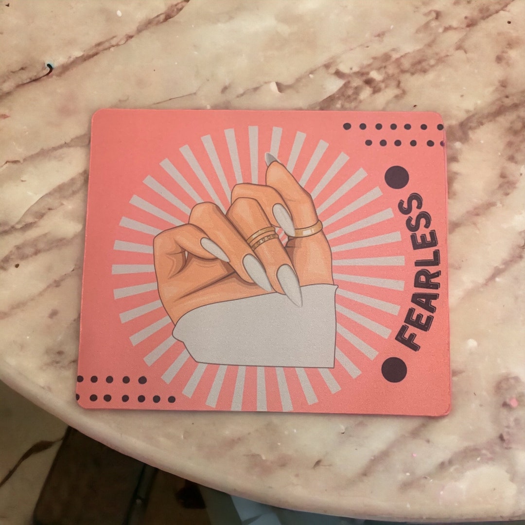 Mouse Pad Pink.girly.classy.fearless.bossy - Etsy