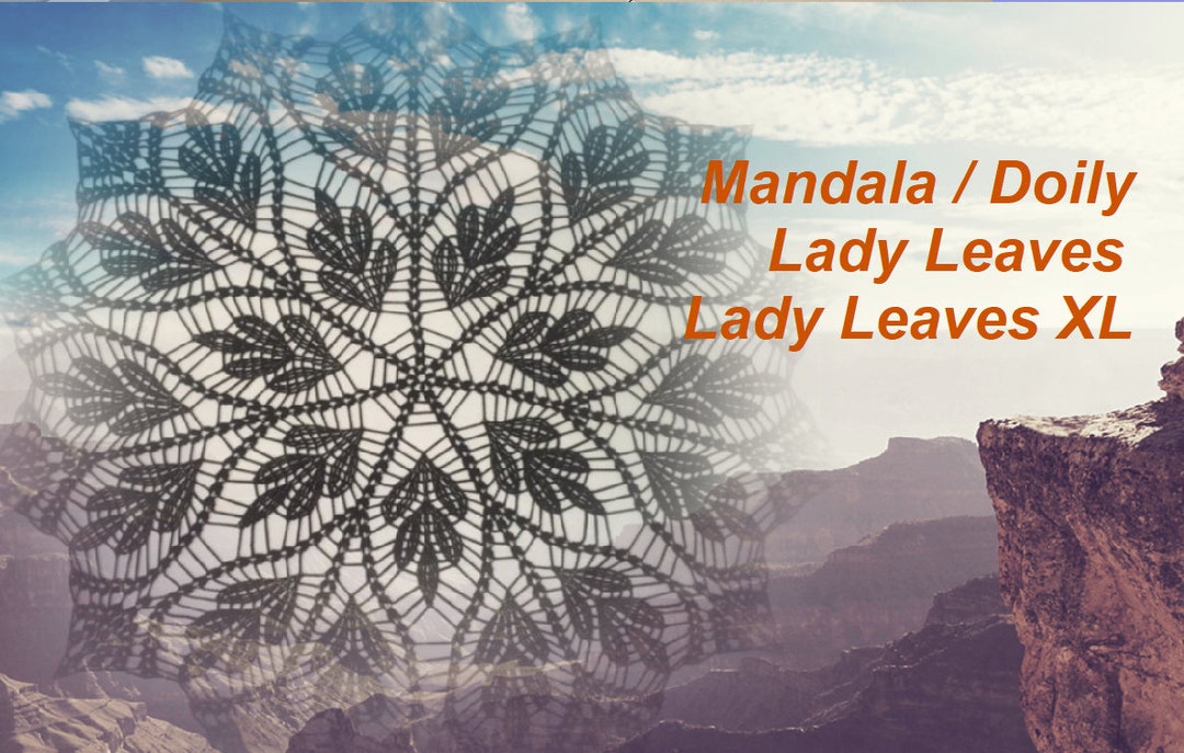 Mandala Lady Leaves & Lady Leaves XL - Etsy