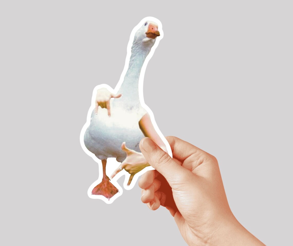 Gangster Goose Sticker - Etsy