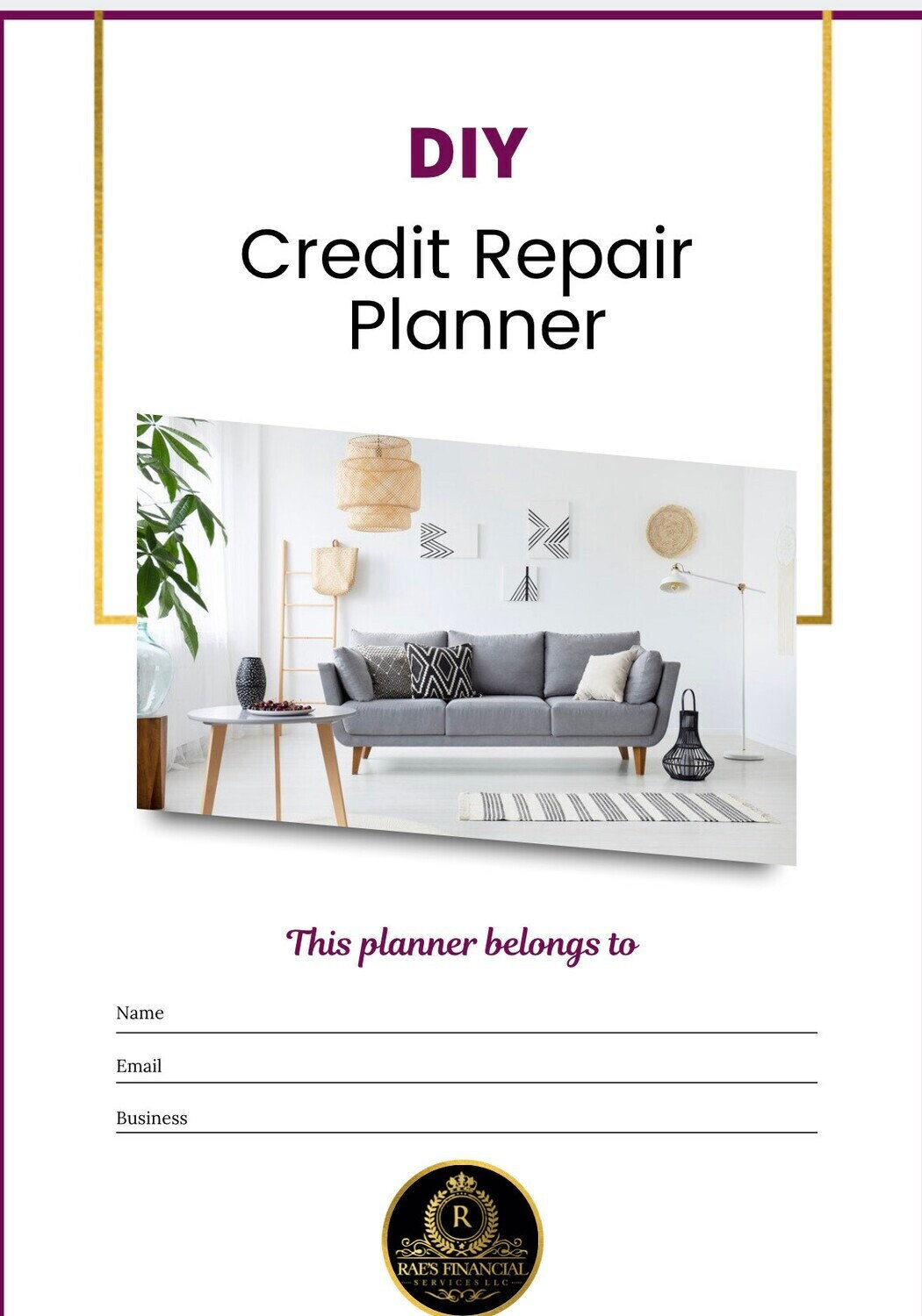 DIY Credit Repair Planner Editable Credit Repair Planner - Etsy