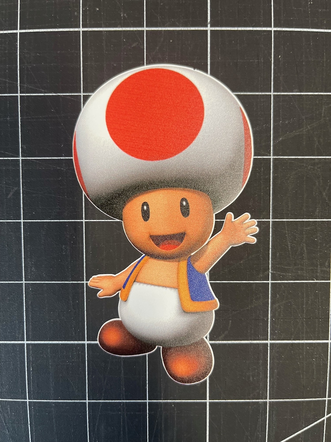 Toad | Super Mario Bros Sticker, Decal, Laptop Sticker, Water Bottle ...