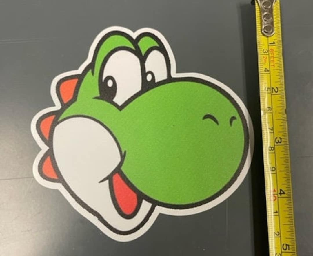 Yoshi | Super Mario Bros Sticker, Decal, Laptop Sticker, Water Bottle ...