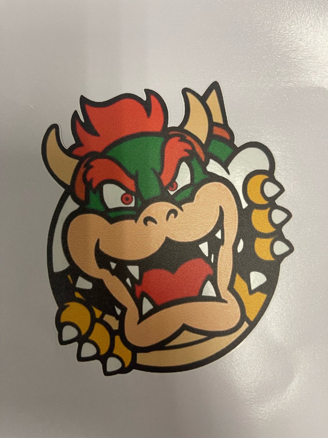 Bowser | Super Mario Bros Sticker, Decal, Laptop Sticker, Water Bottle ...