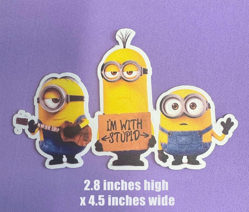 Minions Being Silly | Despicable Me Sticker, Minion Sticker, Laptop ...