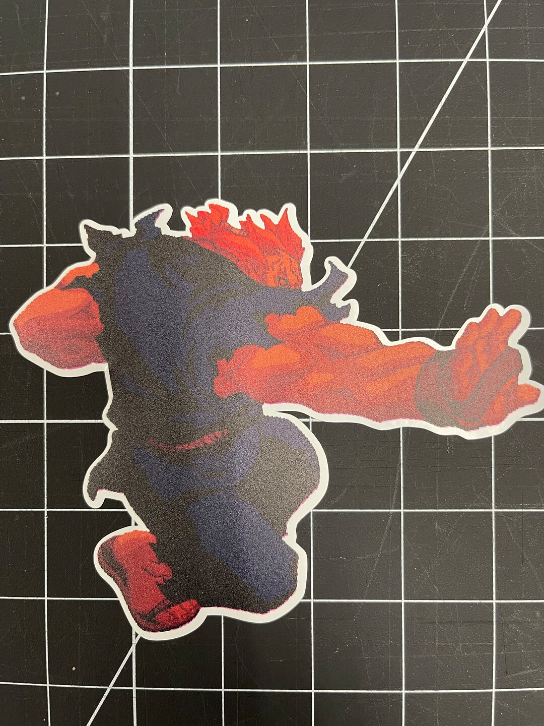 Akuma Street Fighter Sticker Decal Laptop Sticker Water Bottle Sticker ...