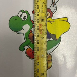 Mario & Yoshi | Super Mario Bros Sticker, Decal, Laptop Sticker, Water ...