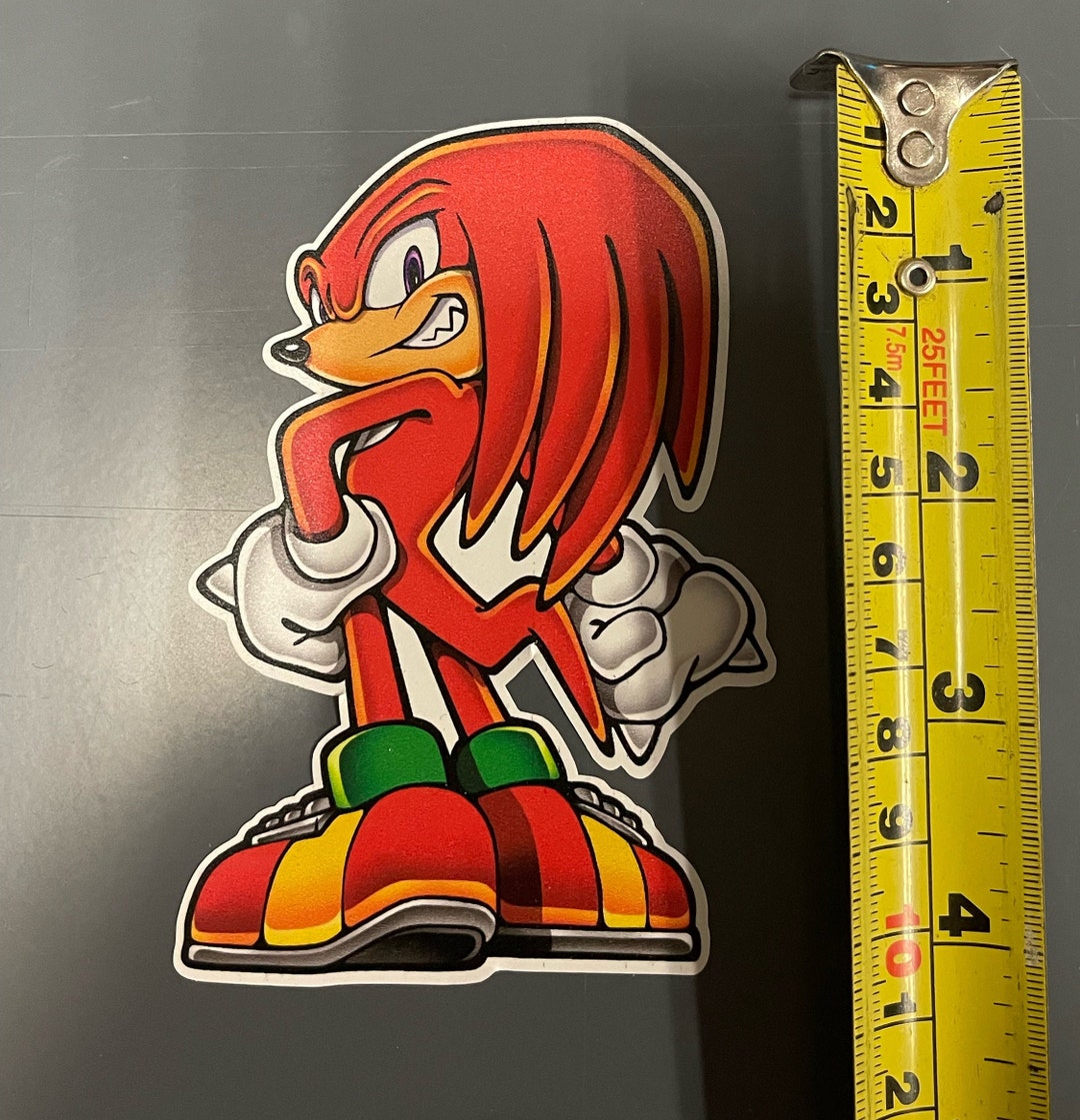 Knuckles | Sonic the Hedgehog Sticker, Decal, Laptop Sticker, Water ...