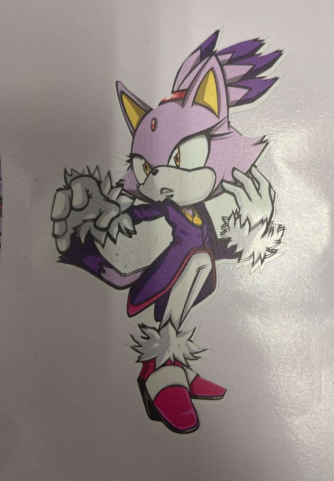 Blaze | Sonic the Hedgehog Sticker, Decal, Laptop Sticker, Water Bottle ...