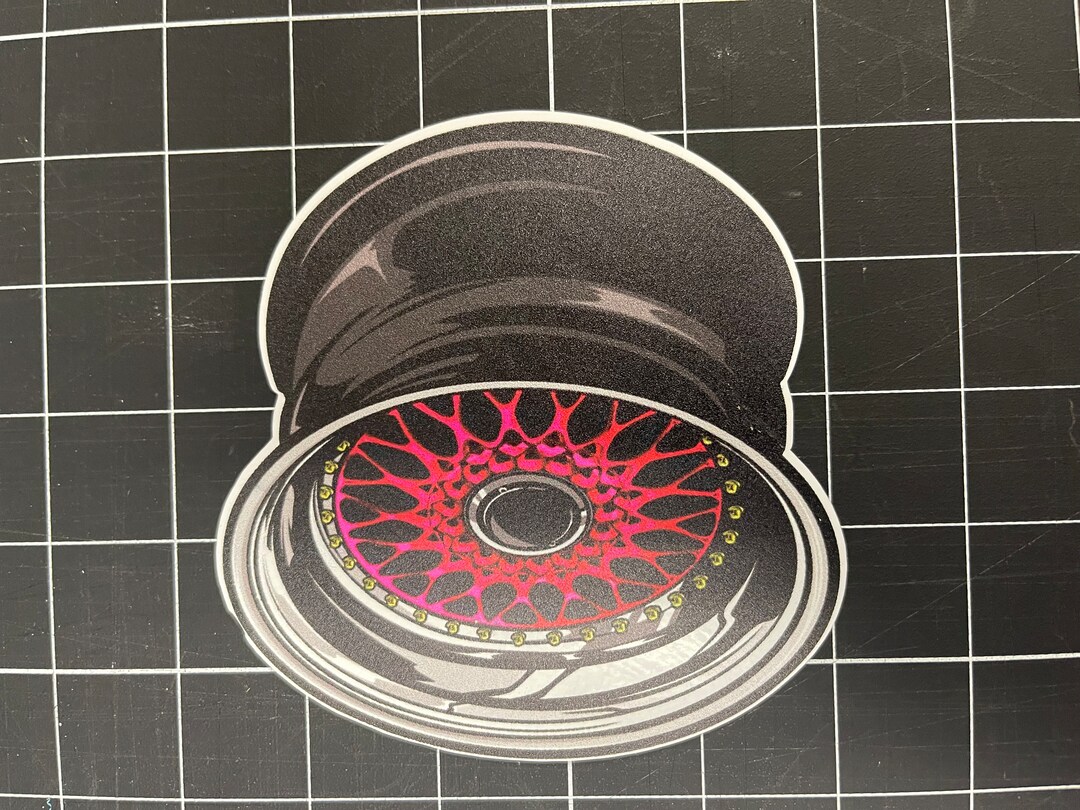 BBS Pink Rim Sticker Decal - Etsy