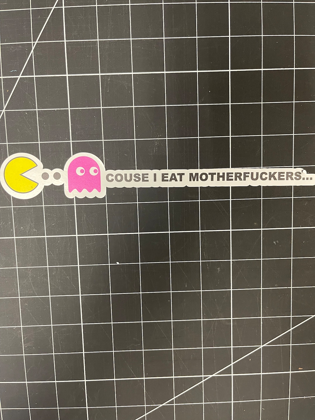 Pac Man I Eat... Sticker Decal - Etsy