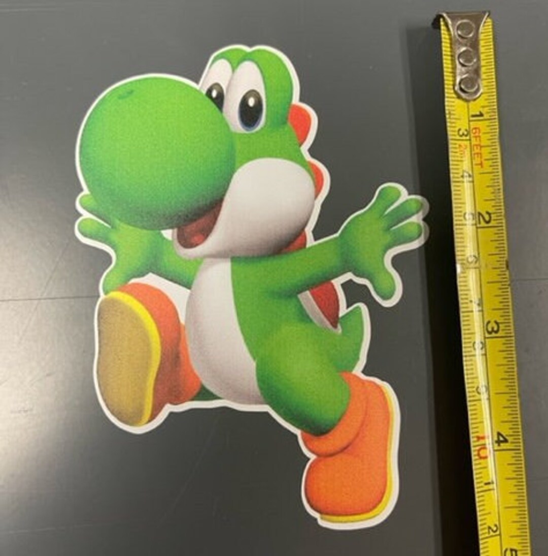 Yoshi | Super Mario Bros Sticker, Decal, Laptop Sticker, Water Bottle ...