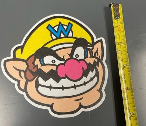Buy Wario Sticker Nintendo Fan Art Vinyl Decal Retro Gamer Gift for Him ...