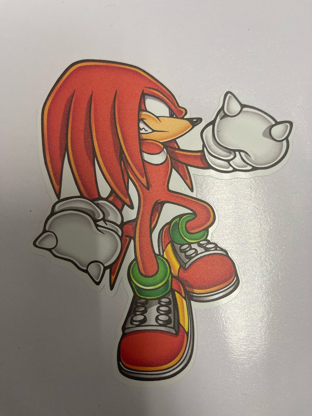 Knuckles | Sonic the Hedgehog Sticker, Decal, Laptop Sticker, Water ...