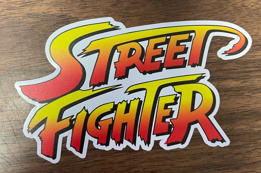 Street Fighter Logo Sticker Decal Laptop Sticker Water Bottle Sticker ...