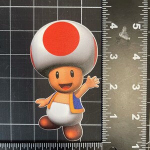 Toad | Super Mario Bros Sticker, Decal, Laptop Sticker, Water Bottle ...