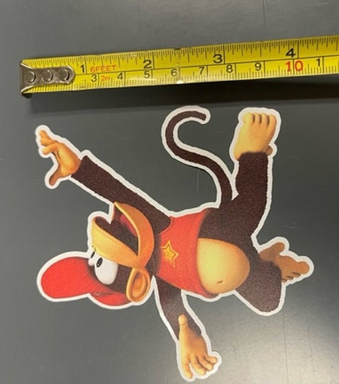 Diddy Kong Super Mario Bros Sticker, Decal, Laptop Sticker, Water ...