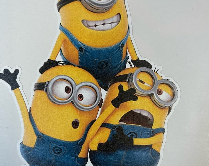 Minions Despicable Me Sticker, Minion Sticker, Laptop Sticker, Water ...