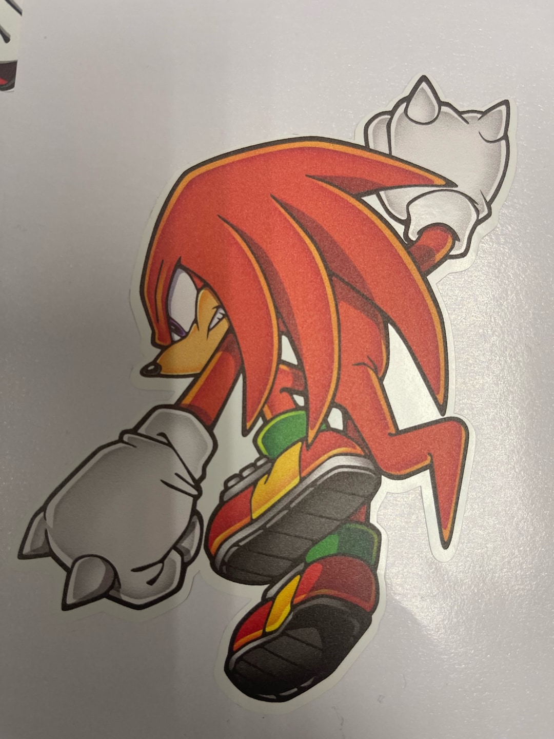 Knuckles | Sonic the Hedgehog Sticker, Decal, Laptop Sticker, Water ...