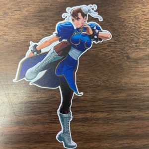 Chun-li | Street Fighter Vinyl Sticker, Decal, Laptop Sticker, Water ...