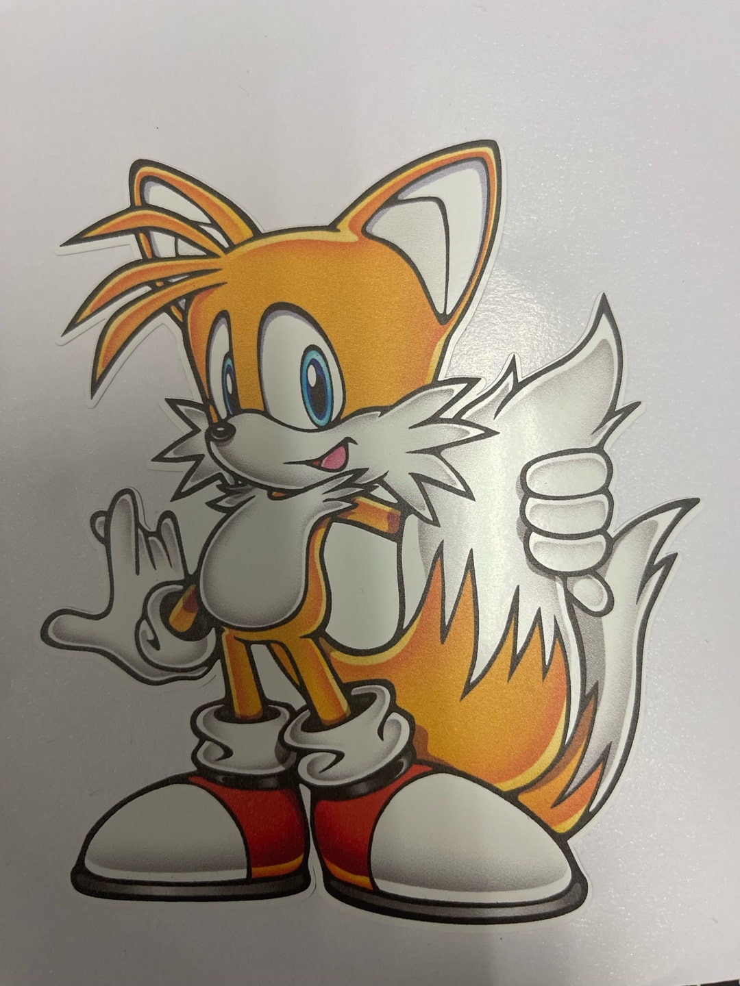 Tails | Sonic the Hedgehog Sticker, Decal, Laptop Sticker, Water Bottle ...